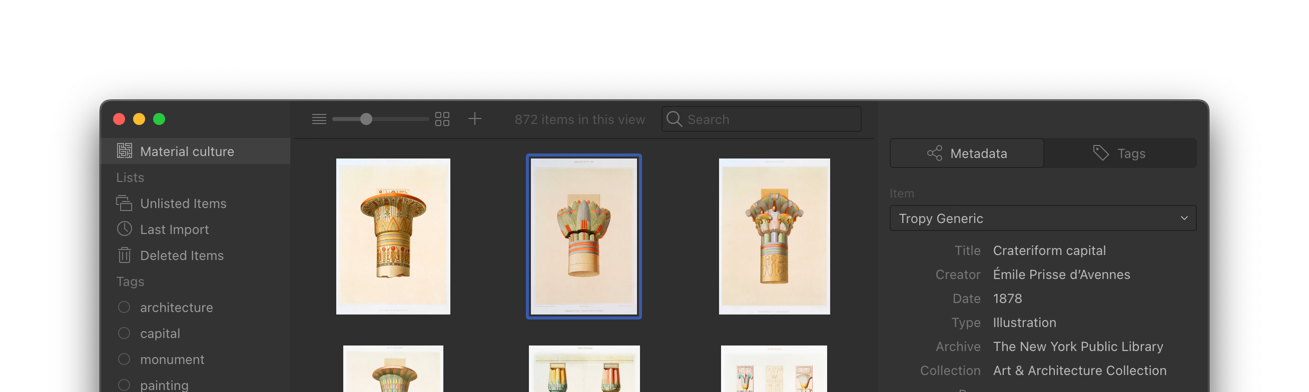 Explore your research photos | Tropy